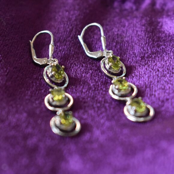 Kgh | Jewelry | Natural Arizona Peridot Earrings | Poshmark